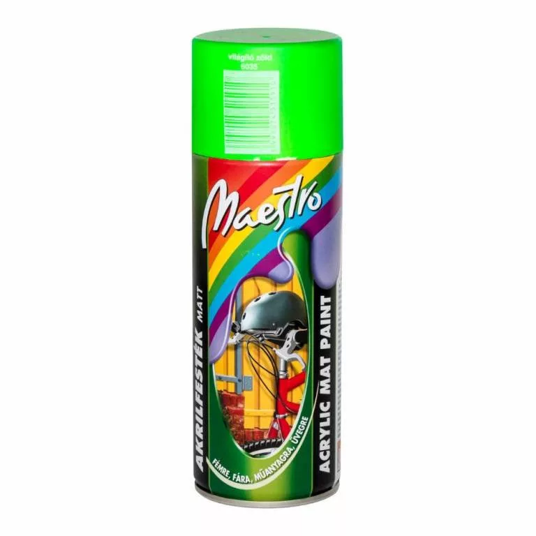 Maestro akrilfesték aeroszol - világító zöld - 400 ml- HO-301591 - ExtraCar